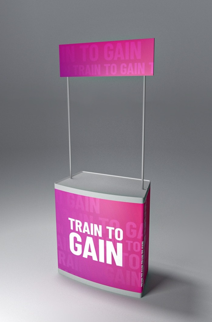 PVC Promo stolek 84 + topper | Vlajky.EU